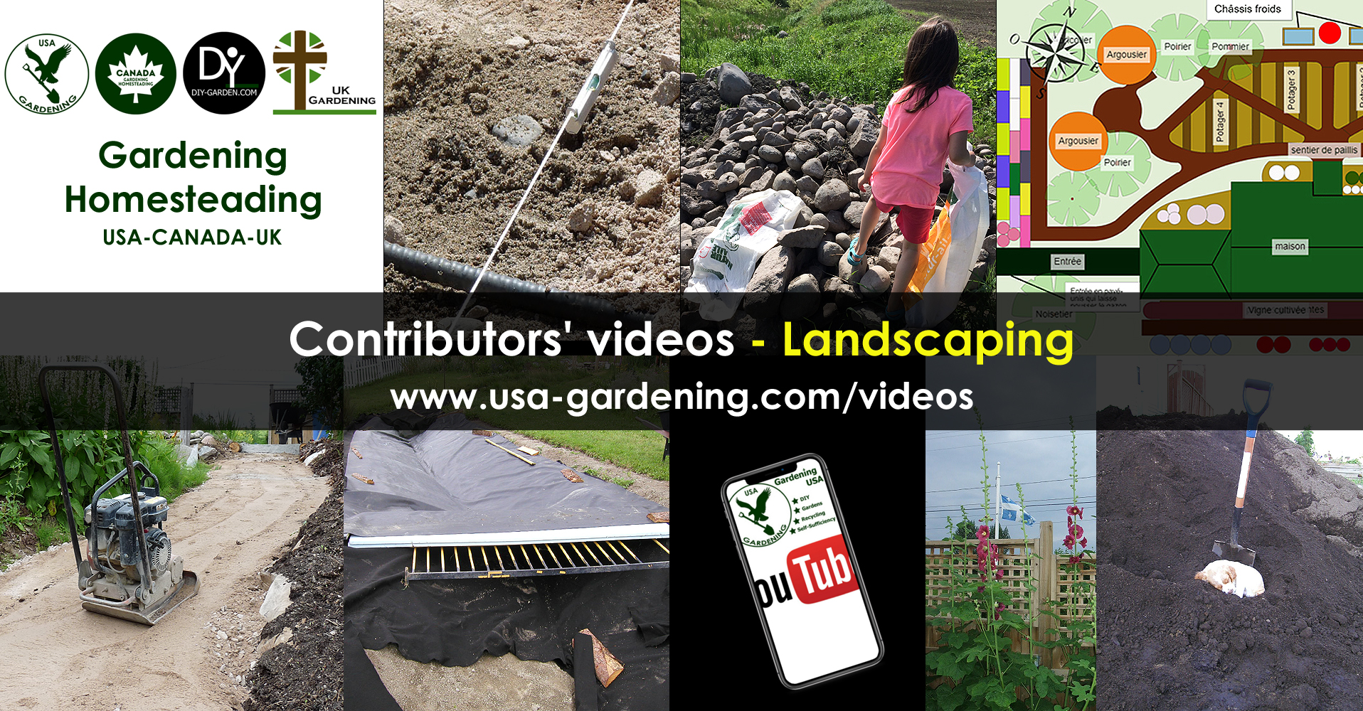 Landscaping and Hardscaping - Videos of Gardening Homesteading USA ...